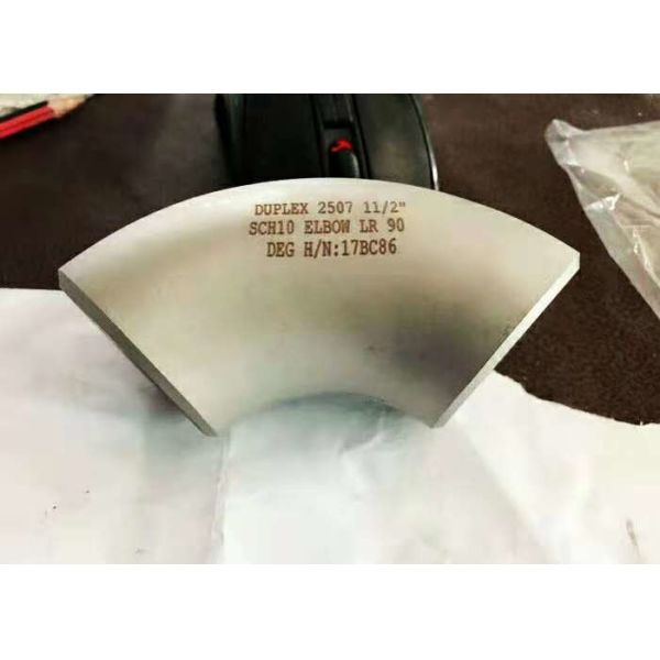 Quality Duplex Duplex Stainless Steel Pipe Ansi B16.9 Dn40 90 Degree With Long Radius for sale