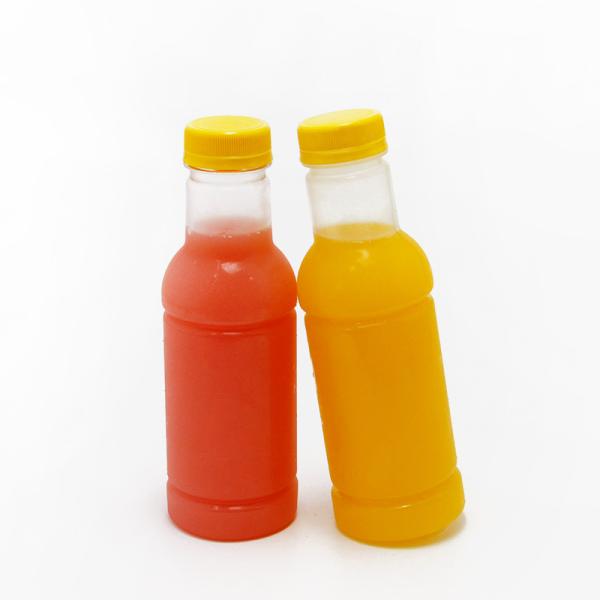 Quality Transparent Beverage Plastic Juice Bottle 250ml with Screw Cover for sale