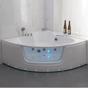 Quality Estimated Delivery Time 1500mm Front Glass Corner Hydro Massage Bathtub with 6 for sale