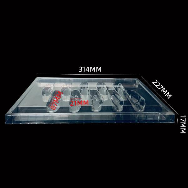 Quality Transparent PET Plastic Packaging Tailored Disposable Blister Tray for Folding for sale