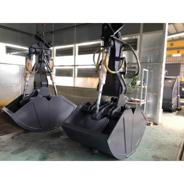Quality Excavator Attachment Clamshell Bucket Yellow Color Customized Size for sale