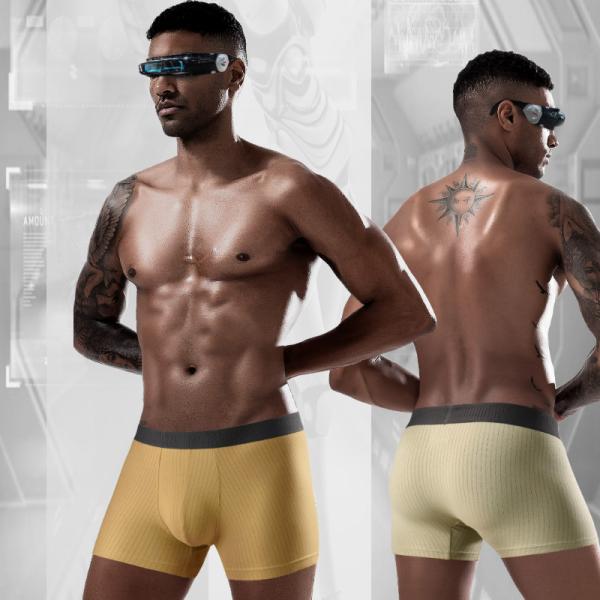 Quality Plus Size Solid Mens Boxer Shorts Seamless Breathable Mens Underwear Briefs for sale