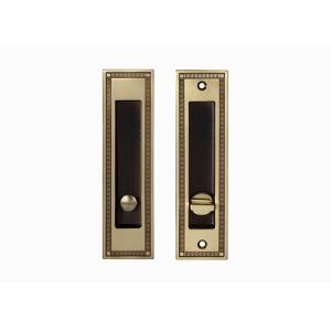 Quality Interior Brass Invisible Sliding Door Lock Set For Bathroom / Balcony for sale