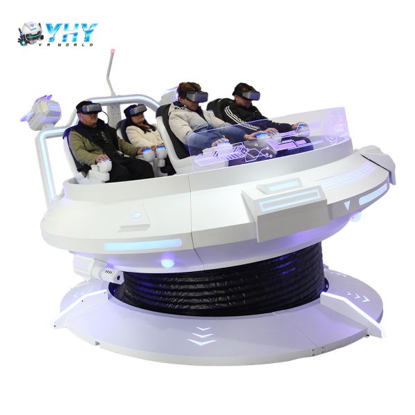 Quality VR UFO Shooting Arcade Machine 360 Degree Simulator 3 DOF Movement Platform for sale