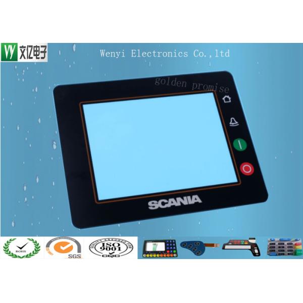 Quality Capacitive Touch Membrane Panel Switch With Tempered Glass Silk Screen Print for sale