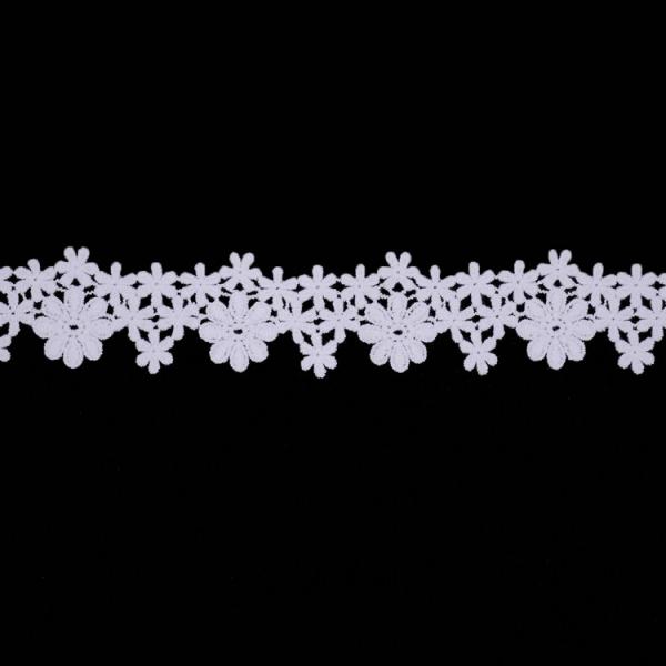 Quality KJ20064 Daisy Chain 4.5cm Embroidery Lace Trim for sale
