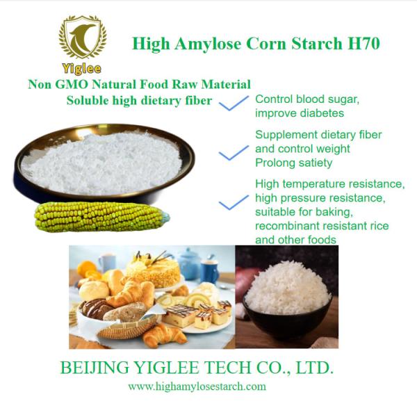 Quality Food Grade Slowly Digestible Starch Low GI HAMS High Amylose Corn Starch BEIJING YIGLEE TECH HAMS for sale