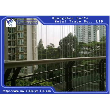 Quality School Fixed Invisible Grille With Improved Fire Escape Multiple Cables for sale
