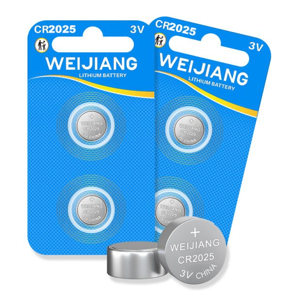 Quality MSDS ROSH 3 Volt Lithium Battery CR2025 Lithium Button Cell Battery 150mah for sale