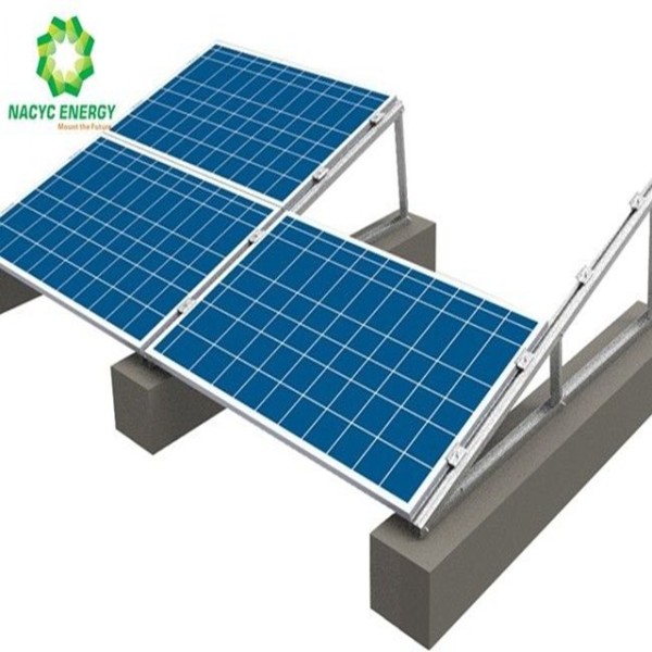 Quality Simplest Design Flat Roof Solar Mounting System Aluminum PV Panel Bracket for sale