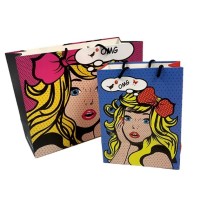 Quality Custom Logo Paper Bag Promotional Shopping Bags With Handle for sale