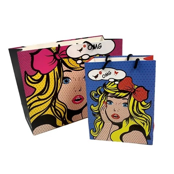 Quality  Custom Logo Paper Bag Promotional Shopping Bags With Handle for sale