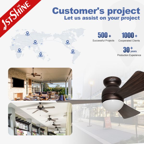 Quality Modern 42” Ceiling Fan with Light Compact and Elegant Design for sale