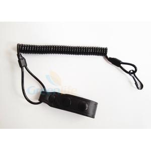 Quality Leather Belt Loop Tactical Pistol Lanyard Coiled Customized Full Extension for sale