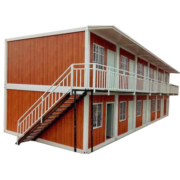 Quality Wooden Color Fast Installation Prefab Container House Building for sale