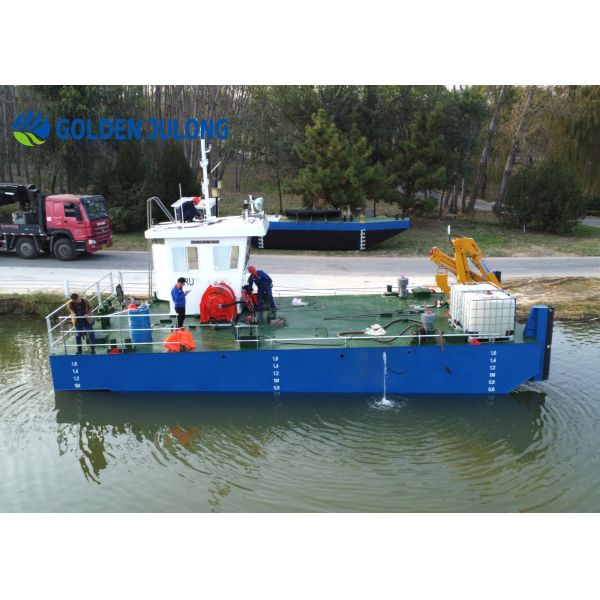 Quality JULONG JLWB400 Work Boat With Hydraulic Deck Crane For Dredger for sale
