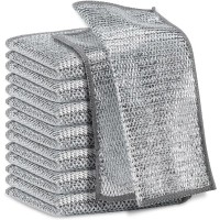 Quality KILINE Multipurpose Kitchen Supplies Microfiber Wire Dishcloth Non Scratch Layer for sale
