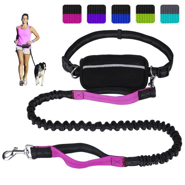 Quality Flexible Long Extendable Dog Lead Comfortable Hands Free With Dual Handles for sale