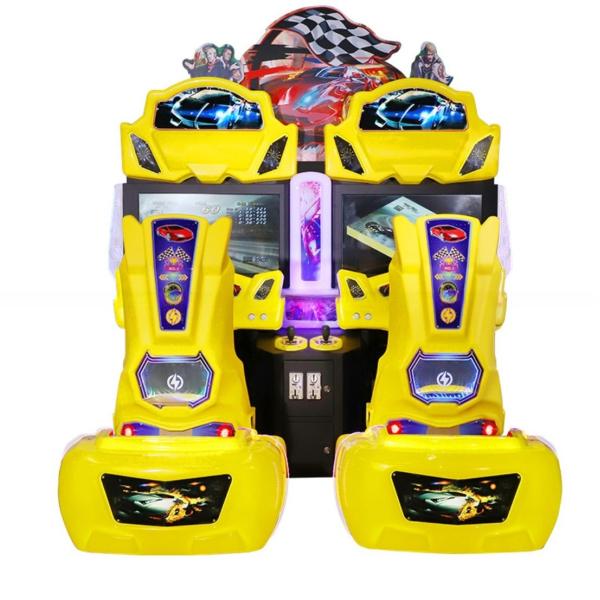Quality Double Players Car Driving Arcade Machine Luxury For Shopping Mall for sale