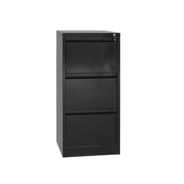 Quality 3 Drawers Key Lock Knock Down Metal Drawer Cabinet for sale