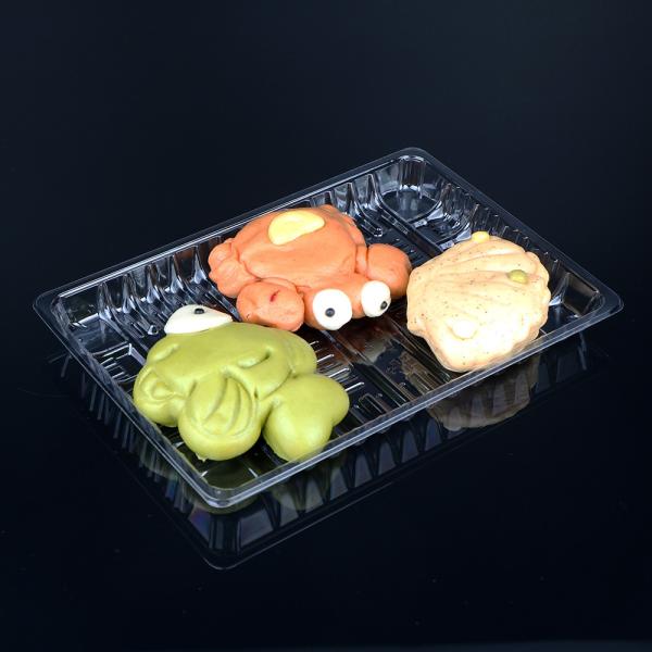 Quality FDA Clear Rectangle 24*16.5*3cm Plastic PET Tray for sale