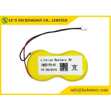 Quality CR2450-2P Button Lithium Coin Cell 1200mah 3.0v With Wires JST Connector for sale