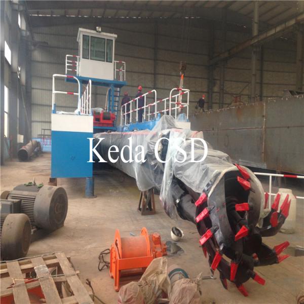 Quality 18" 3000m3/Hr Suction Dredger Ship 15m Sand Mining for sale