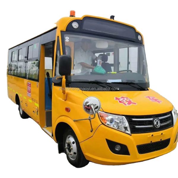 Quality 6-8L Engine Capacity LHD Yellow Second-hand School Bus for sale