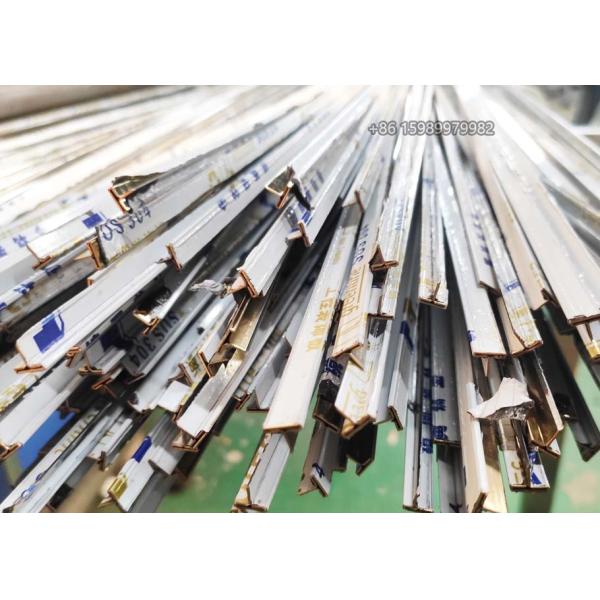 Quality PVD Coated Stainless Steel T Bar Trim SUS316 Scratchproof Waterproof for sale