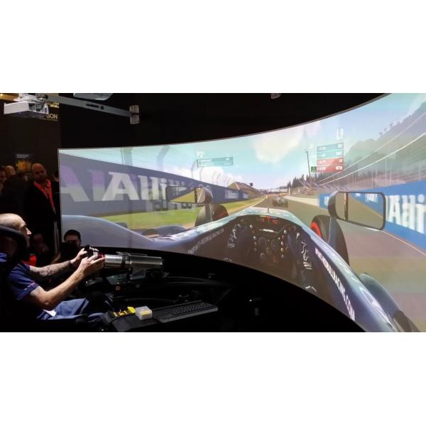 Quality 360 Degree Flight Curved Simulation Screens Floor Standing for sale