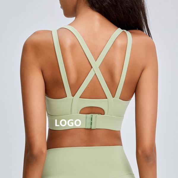 Quality 95 percent Nylon Gym Sport Bra , M And S High Impact Sports Bra In Various Colors for sale