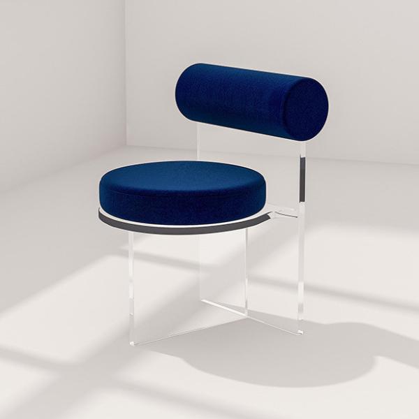 Quality Space Saving Custom Acrylic Furniture Acrylic Makeup Chair Lucite Dining Chairs for sale