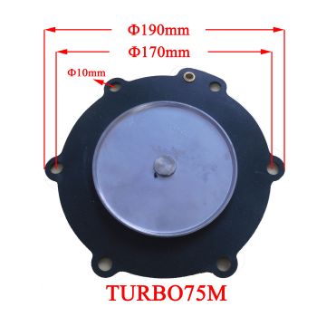 Quality Electromagnetic Pulse Valve Diaphragm Custom Size Model TURBO-DB16 75M 1.5 Inch for sale