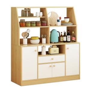 Quality 40kg White Kitchen Buffet Cabinet , W30cm Wooden Kitchen Sideboard for sale