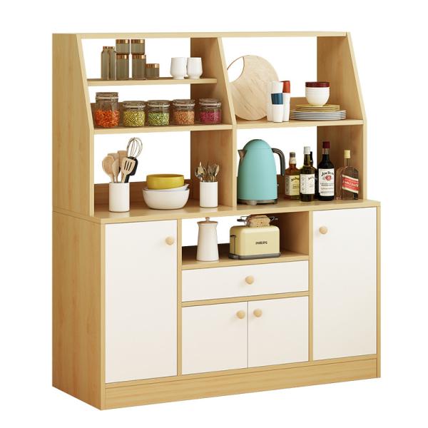 Quality 40kg White Kitchen Buffet Cabinet , W30cm Wooden Kitchen Sideboard for sale