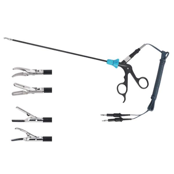 Quality 330mm and 420mm Bipolar Electrocoagulation Forceps for Surgical Laparoscopy for sale