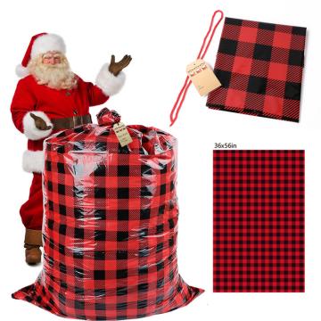 Quality Waterproof LDPE Plastic Drawstring Gift Bag For Christmas for sale