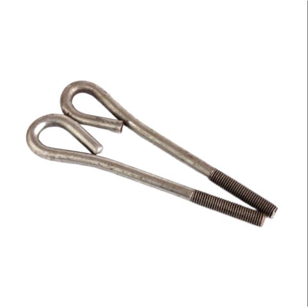 Quality DIN529 Steel Structure 9- Shaped Embedded Foudation Anchor Bolts / Eyelet Anchor for sale