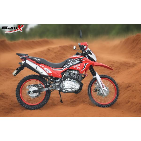 Quality 10kw 7000rpm Enduro Dual Sport Motorcycle 4 Stroke 200cc LED Light Hand Protecter for sale