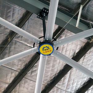 Quality Aluminum Alloy Blade Industrial Ceiling Fan 24ft 1.5kw Big Ceiling HVLS Fans for sale