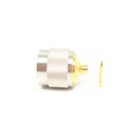 Quality DC - 11GHz Frequency Range Straight Male N Type Connector Panel Mount for sale