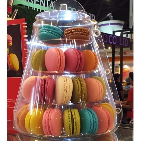Quality customized macaron plastic packaging for sale