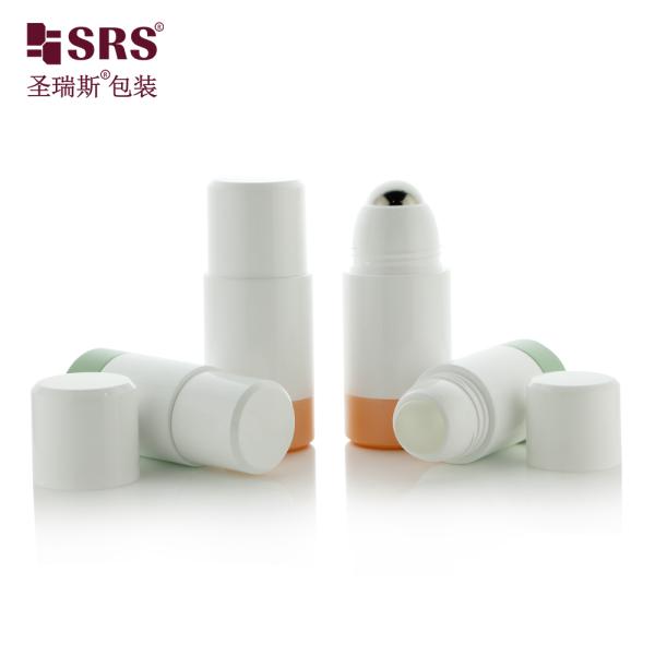Quality PP PCR Refillable Roll On Bottle 50ml 75ml for Deodorant and Skincare for sale