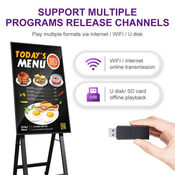 Quality 43 Inch Indoor Digital Free Standing Poster for sale