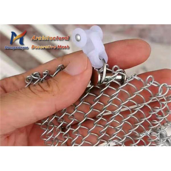 Quality Grey 10m 304 Stainless Steel Wire Mesh Window Curtains for sale