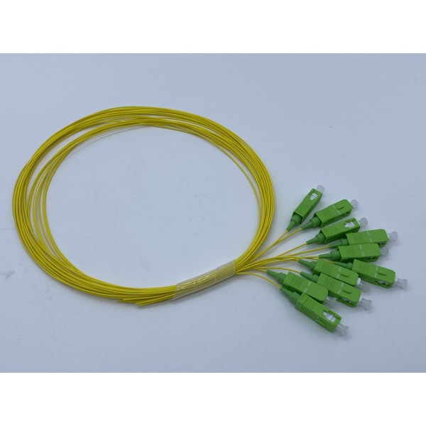 Quality High Effective SC APC Fiber Optic Pigtail 0.9mm For Patch Panel Network for sale