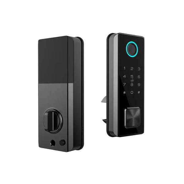 Quality Smart Deadbolt Fingerprint Office Door Lock Digital Code Tuya TTLock Remote for sale