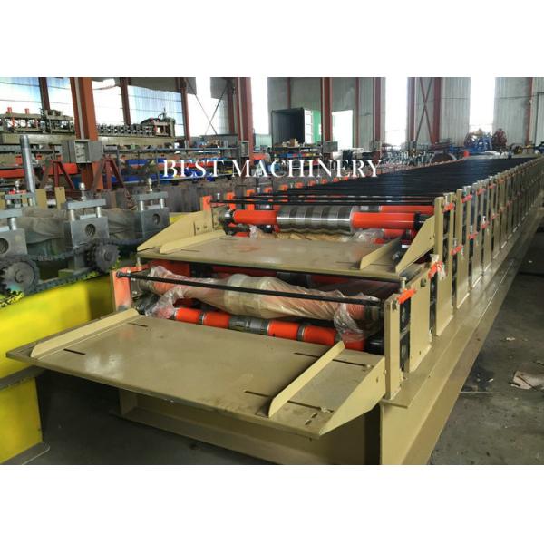 Quality Double Layer Roofing Sheet Roll Forming Machine Galvanized Trapezoidal Shape for sale