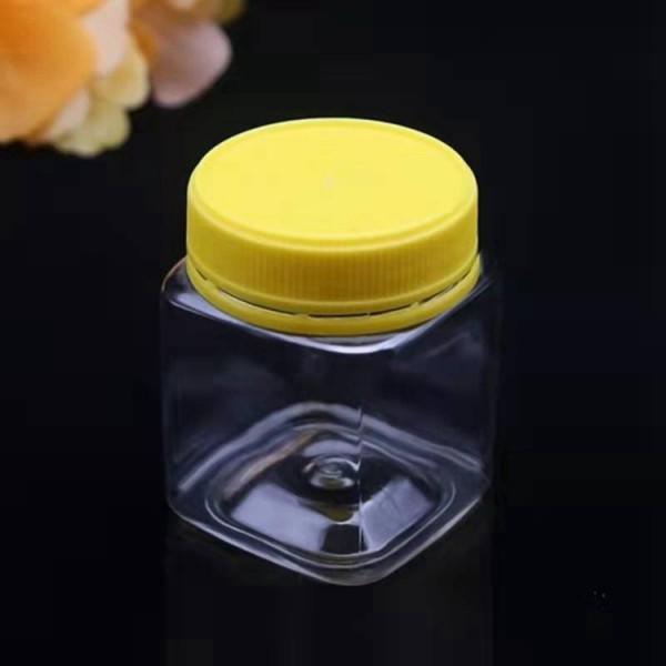Quality 200ml 320ml 400ml Plastic Spice Container Amber Honey Jar for sale