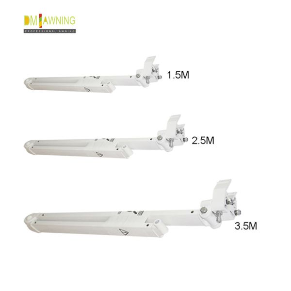 Quality Outdoor Retractable Awning Hardware Aluminium Retractable Awning Arms for sale